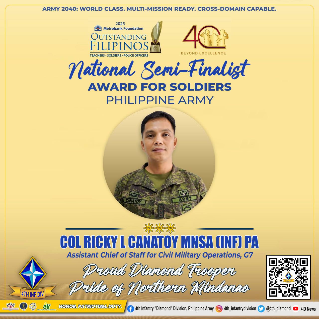 2025 METROBANK FOUNDATION OUTSTANDING FILIPINOS NATIONAL SEMI-FINALIST ...